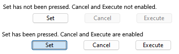 Execute / Cancel Button Widget